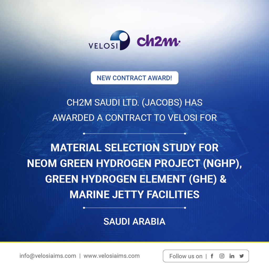 Project from CH2M (Jacobs) for Material Selection Study for NEOM
